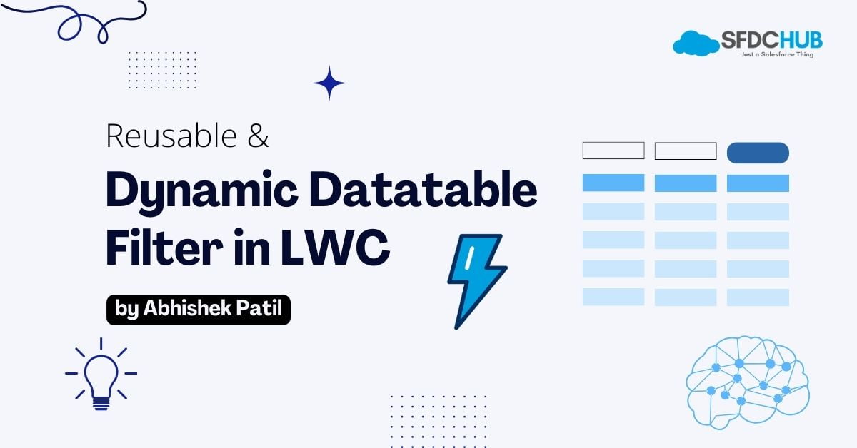 Introducing Reusable Dynamic Datatable Filter In Lwc Sfdc Hub